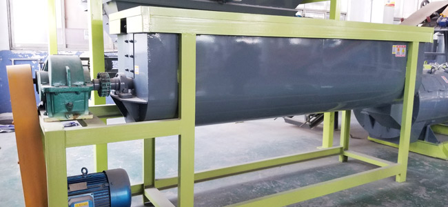 350L NPK Fertilizer Single Shaft Mixer Mushroom Compost Machine